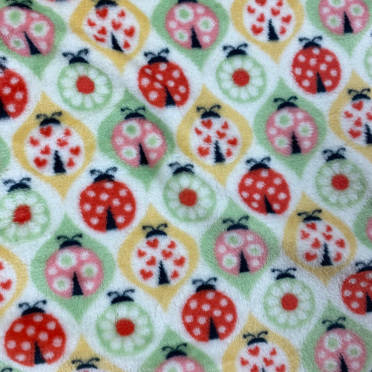 Super Soft Cuddle Fleece - Ladybug - £9.50 Per Metre - Sold By Half Me ...